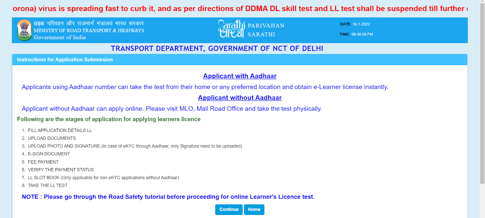 Delhi Government Extends Learner’s License Date – Motofoto Blog